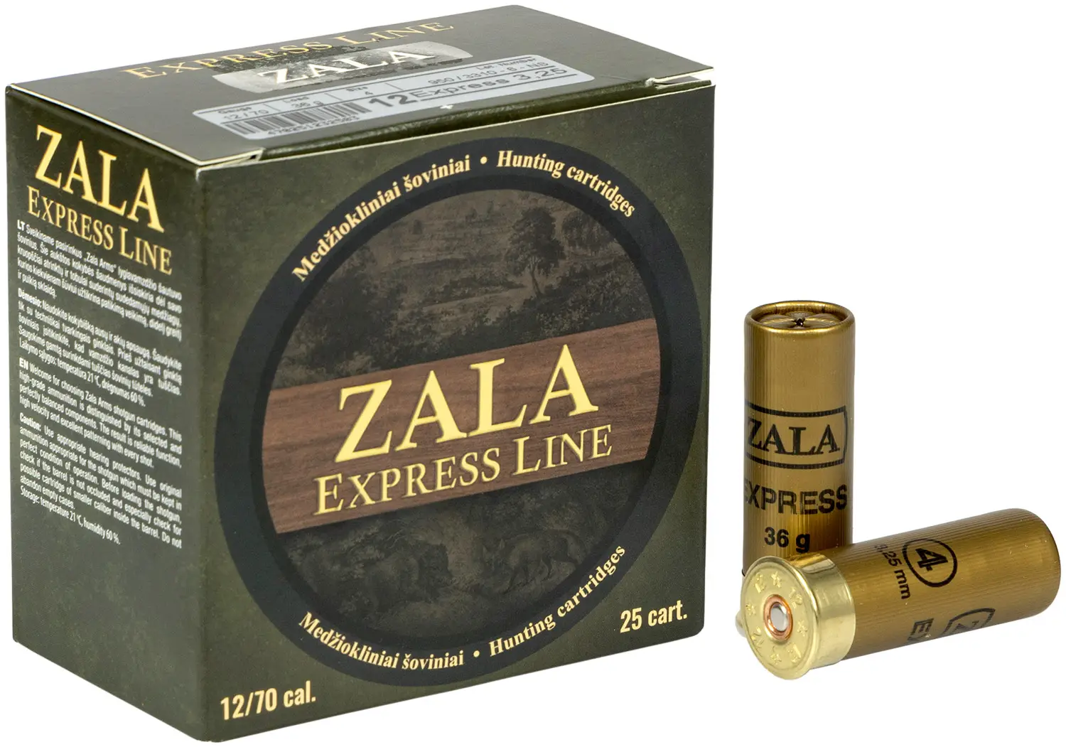 Патрон Zala Arms Express кал. 12/70 дріб №4 (3,25 мм) наважка 36 г 15290071 — купити в Україні ...
